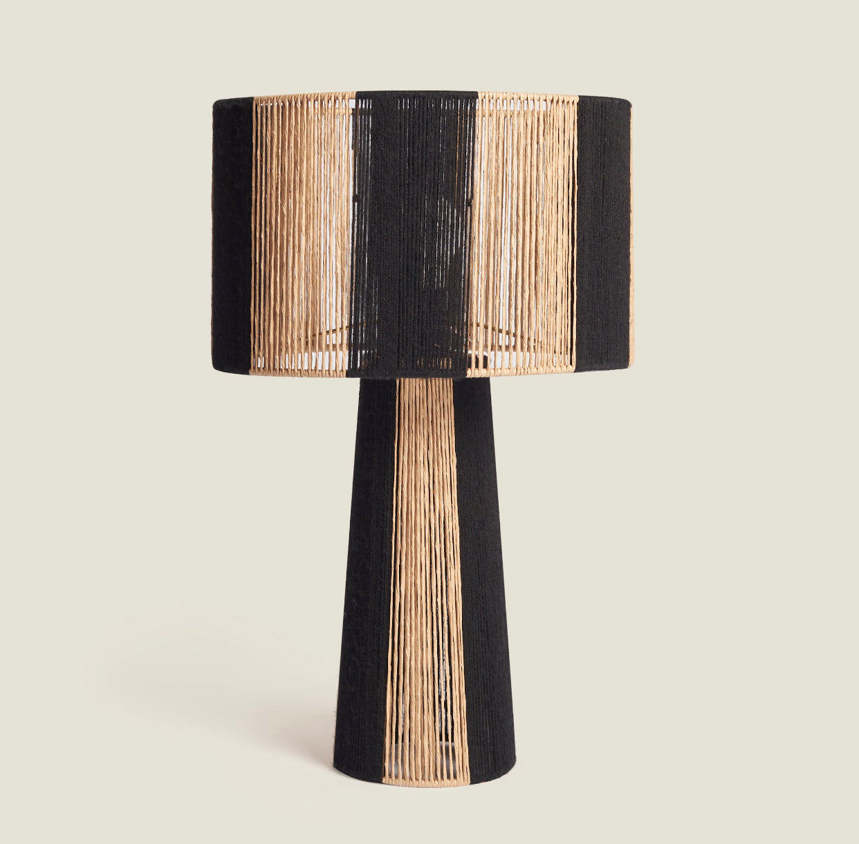Attola in Black & Beige - Table Lamp