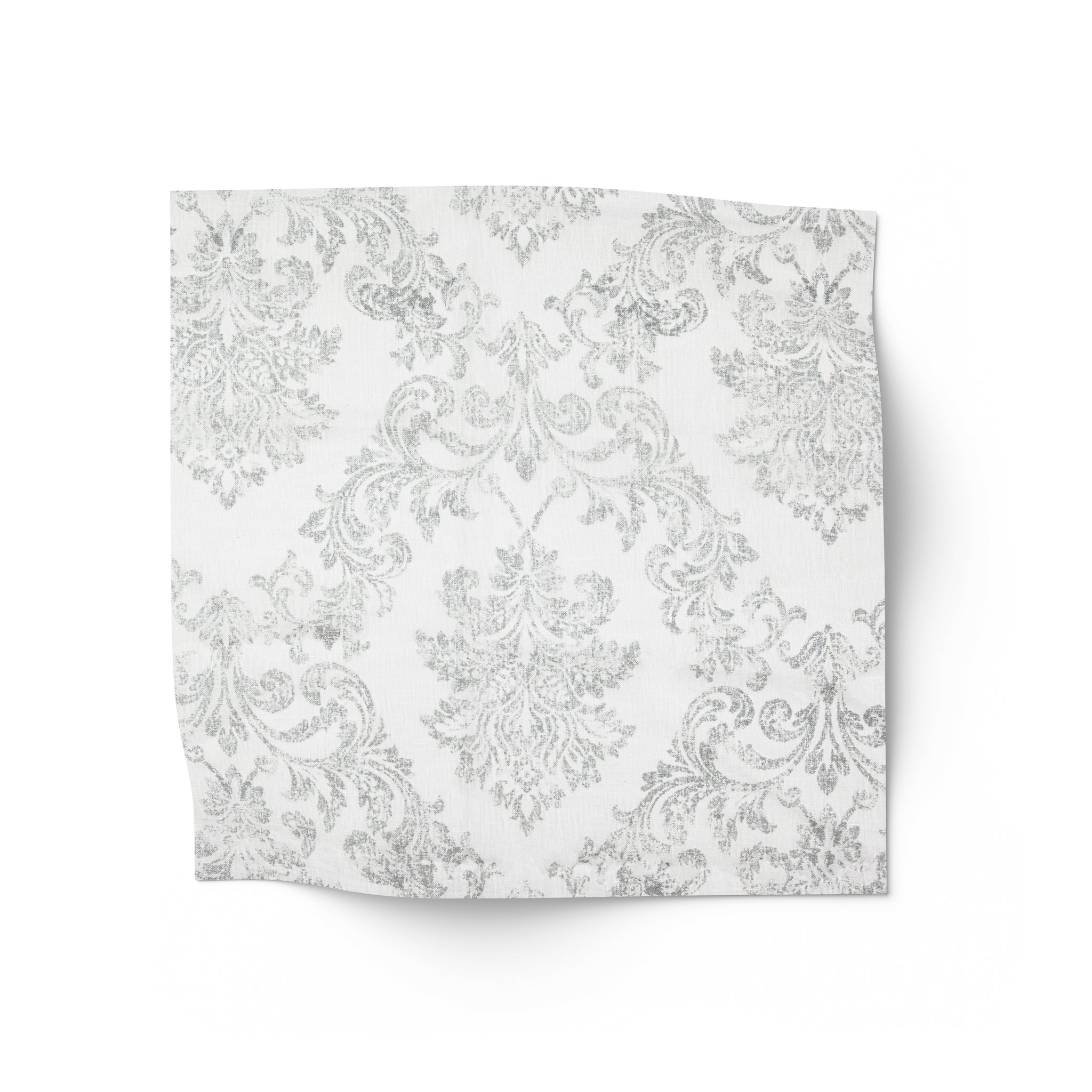Leaves Sheer Grey Fabric