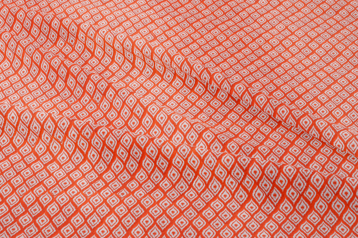 Suzette Tangerine Fabric – INCA & CO
